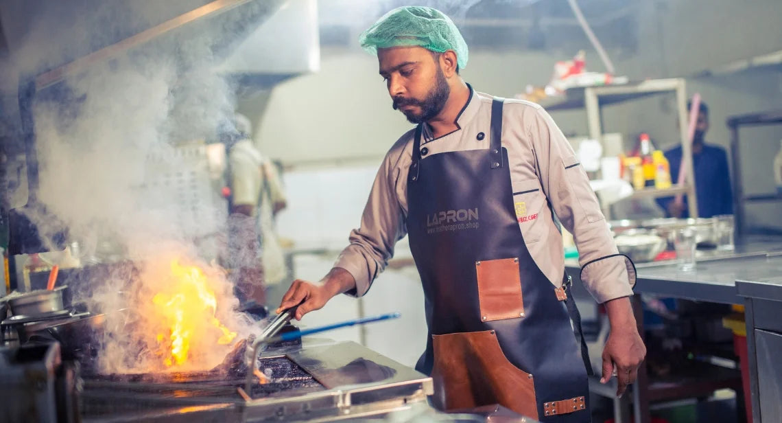 Leather Cooking Aprons for Chefs | BBQ & Kitchen Essentials – Lapron