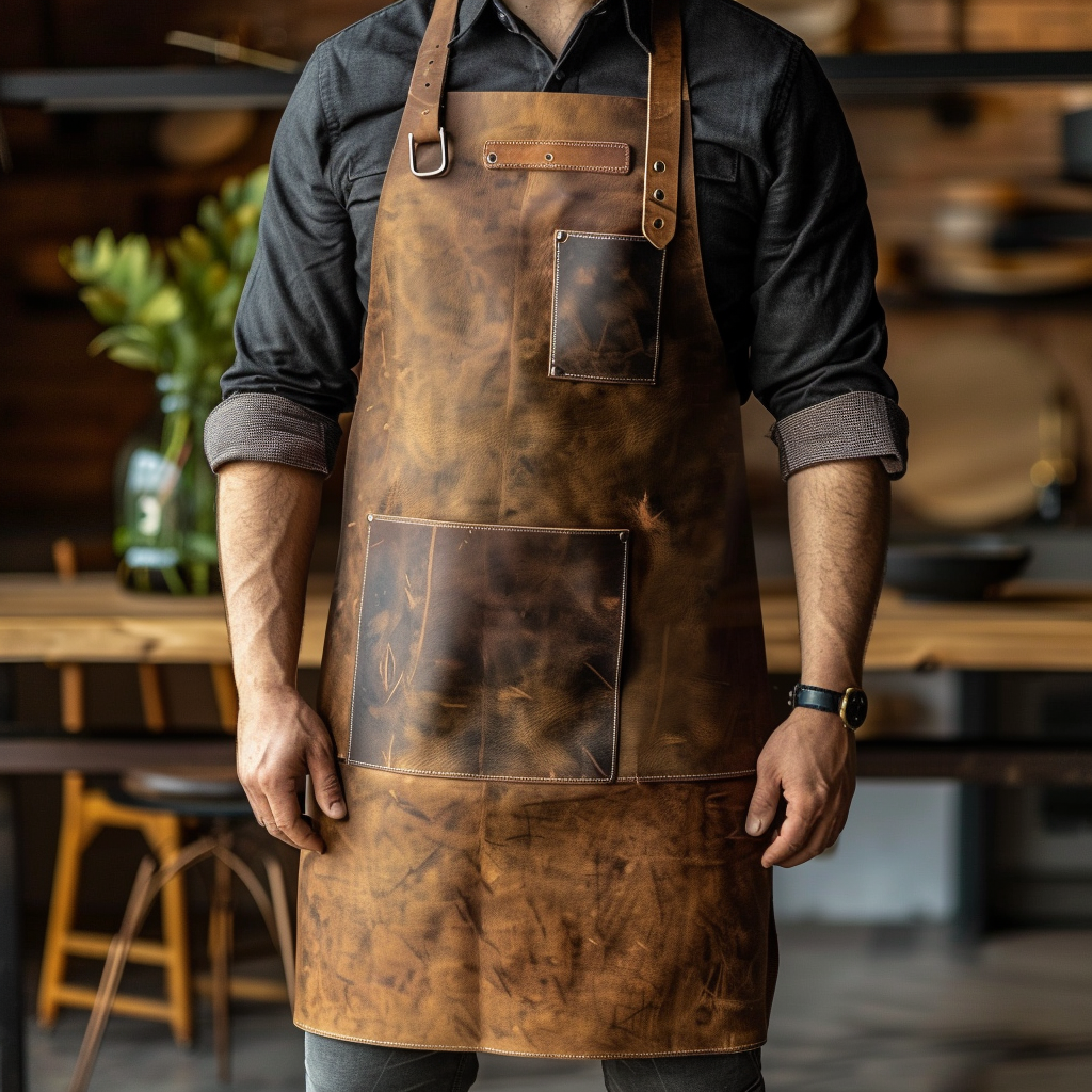 Espresso Shield Barista Leather Apron