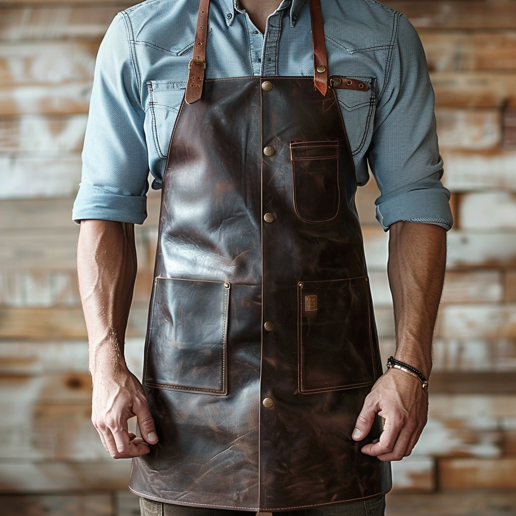 ForgeFellow Protective BlackSmith Apron – Leather Apron
